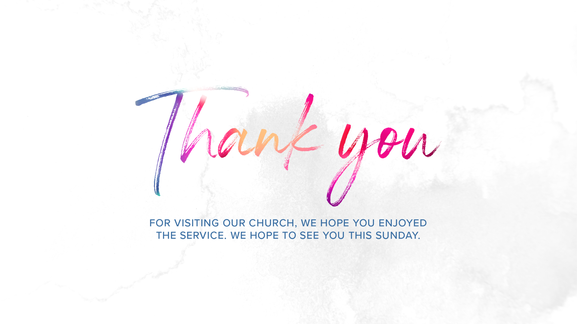 Thank You For Visiting Our Church - Remix Church Media Announcements Thank You For Visiting Our Church - Remix Church Media Announcements